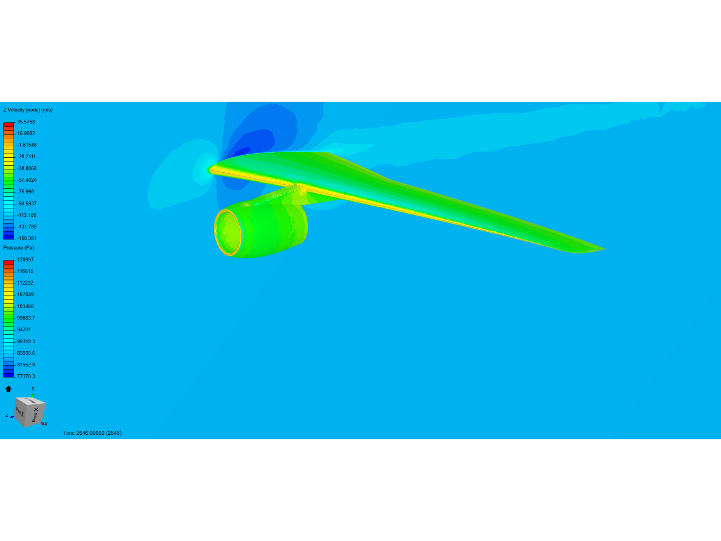 Tutorial: Compressible Flow Around a Wing by csge16074 | SimScale
