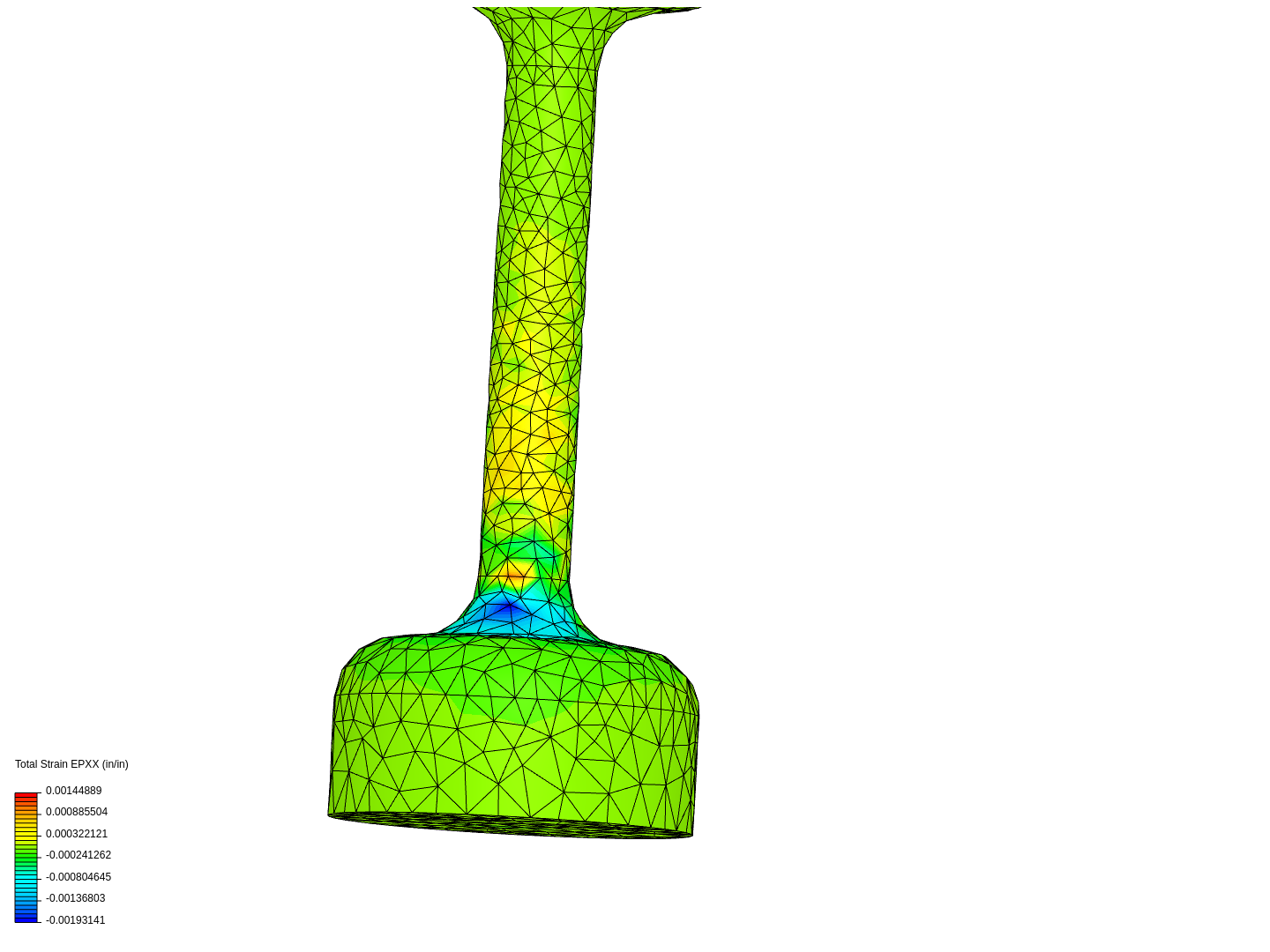 Componente sometido a tensión by cvaldes | SimScale
