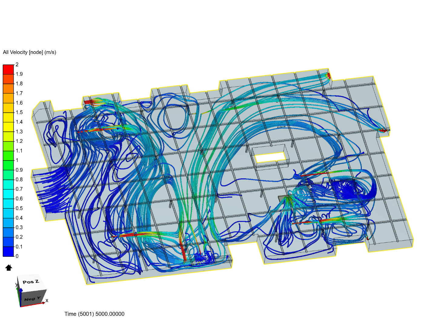 Smoke extraction in a Car Park by cvezyris | SimScale