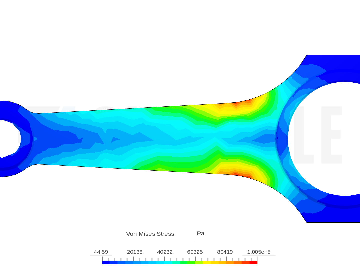 Tutorial 1: Connecting rod stress analysis by cvipperman | SimScale