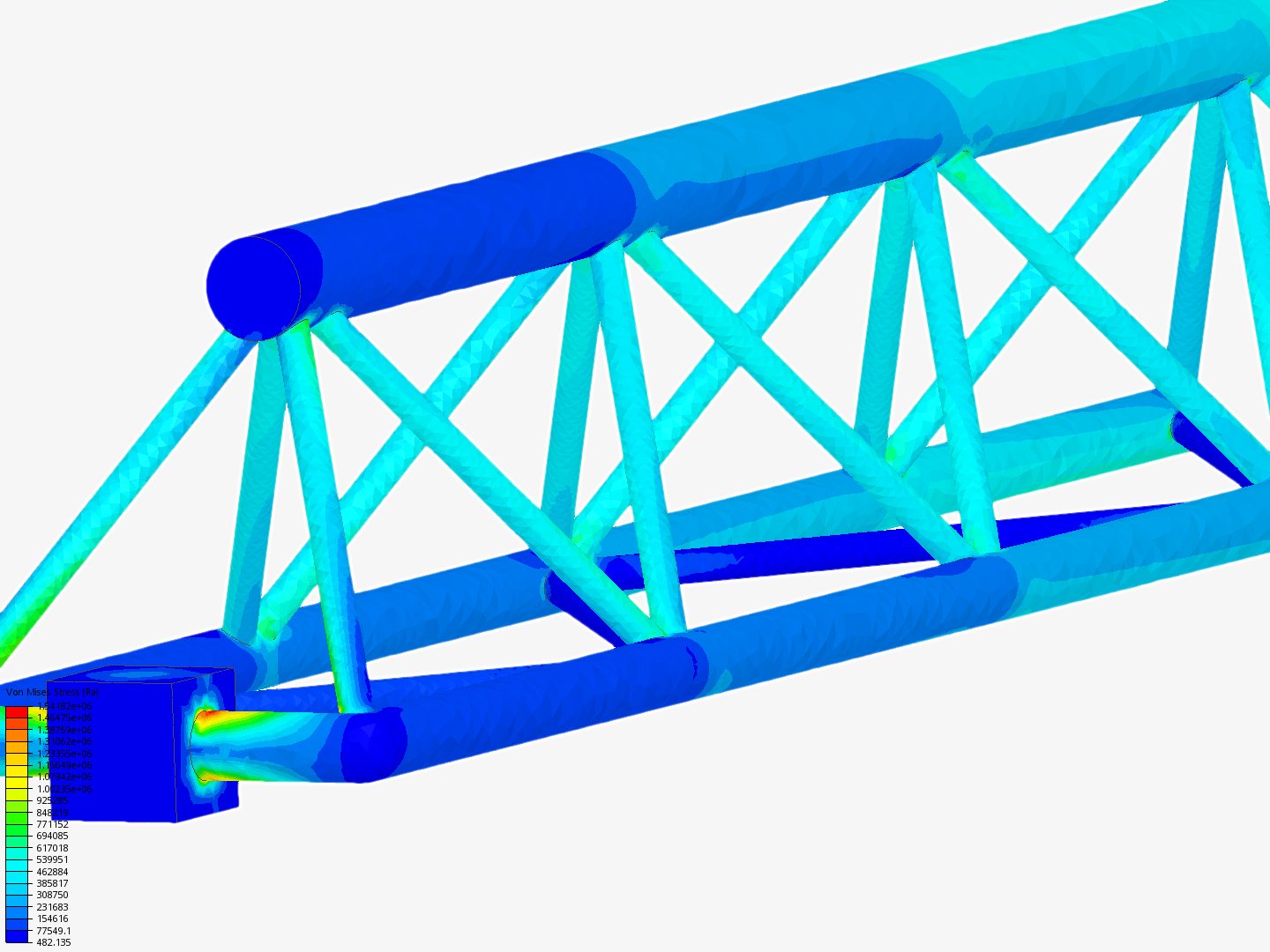 Tutorial - Linear static analysis of a crane by d3fcaixeiro | SimScale