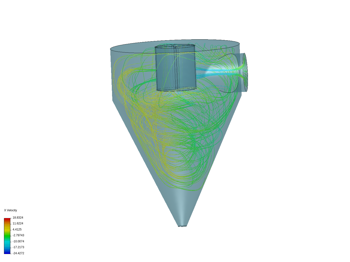 Cyclone Seperator2 - Copy by dan_e_landes | SimScale