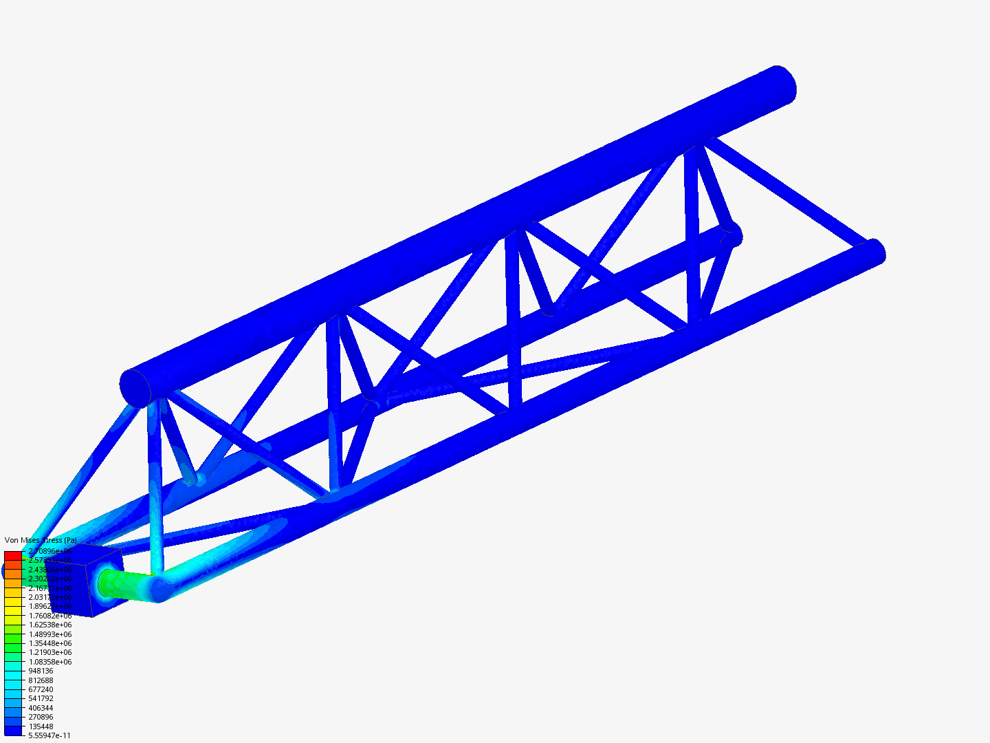 Tutorial Linear Static Analysis Of A Crane By Danigomzz Simscale