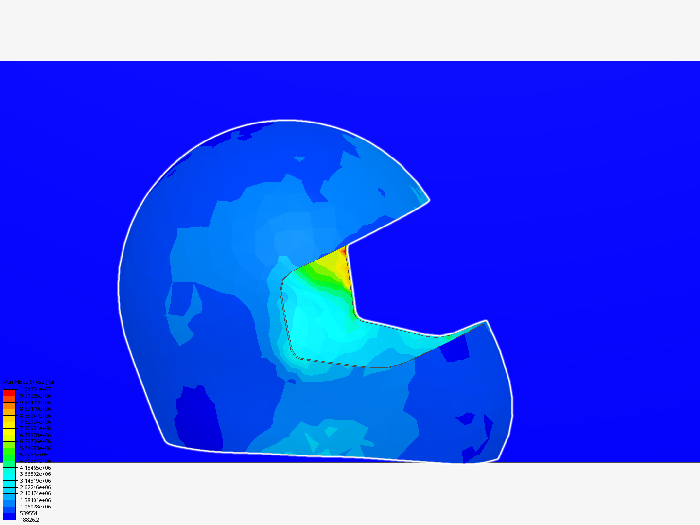 Dynamic helmet example by dbcc | SimScale