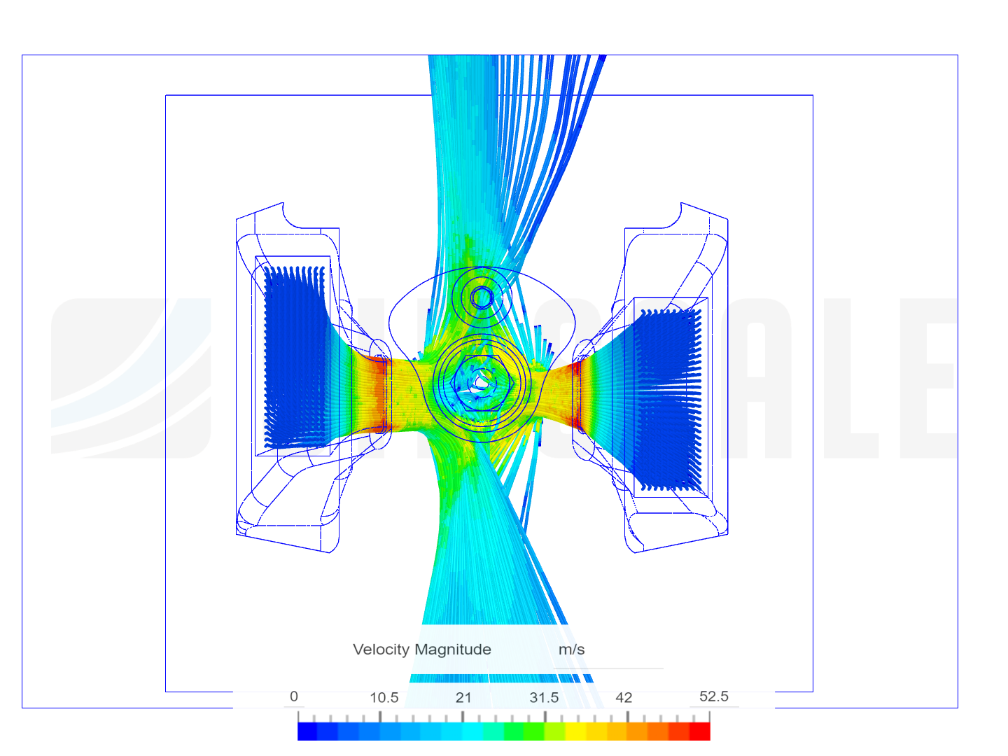 Part cooling smaller ducts with build plate by derwee | SimScale