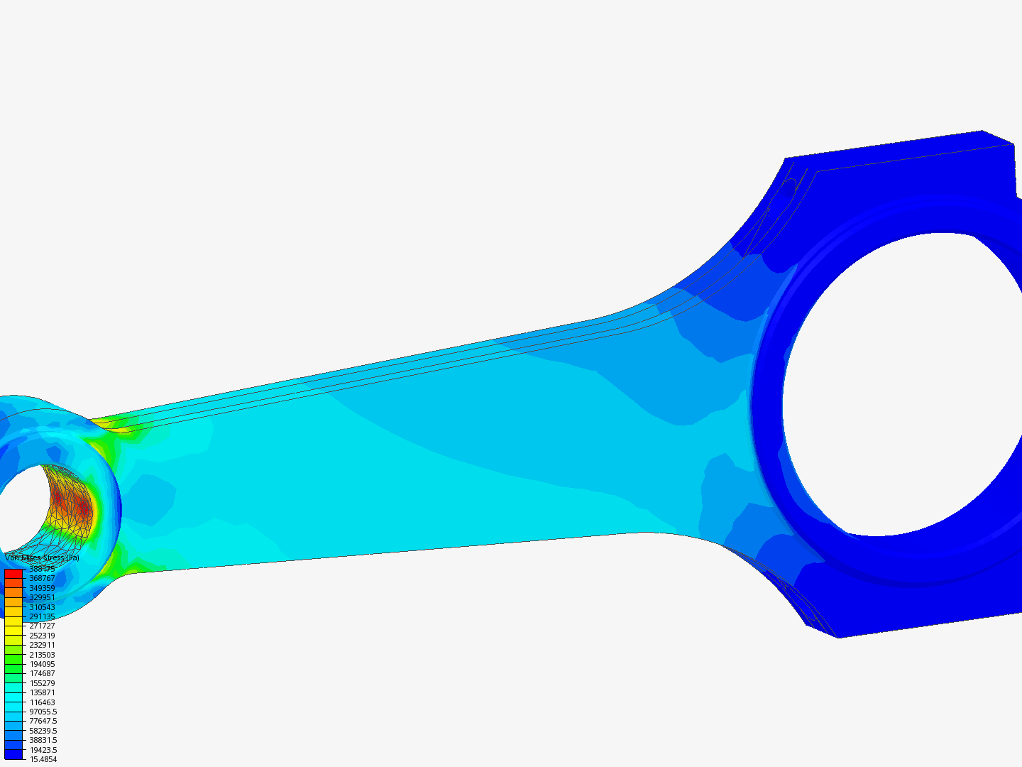 Tutorial 1: Connecting rod stress analysis by dfleischer | SimScale