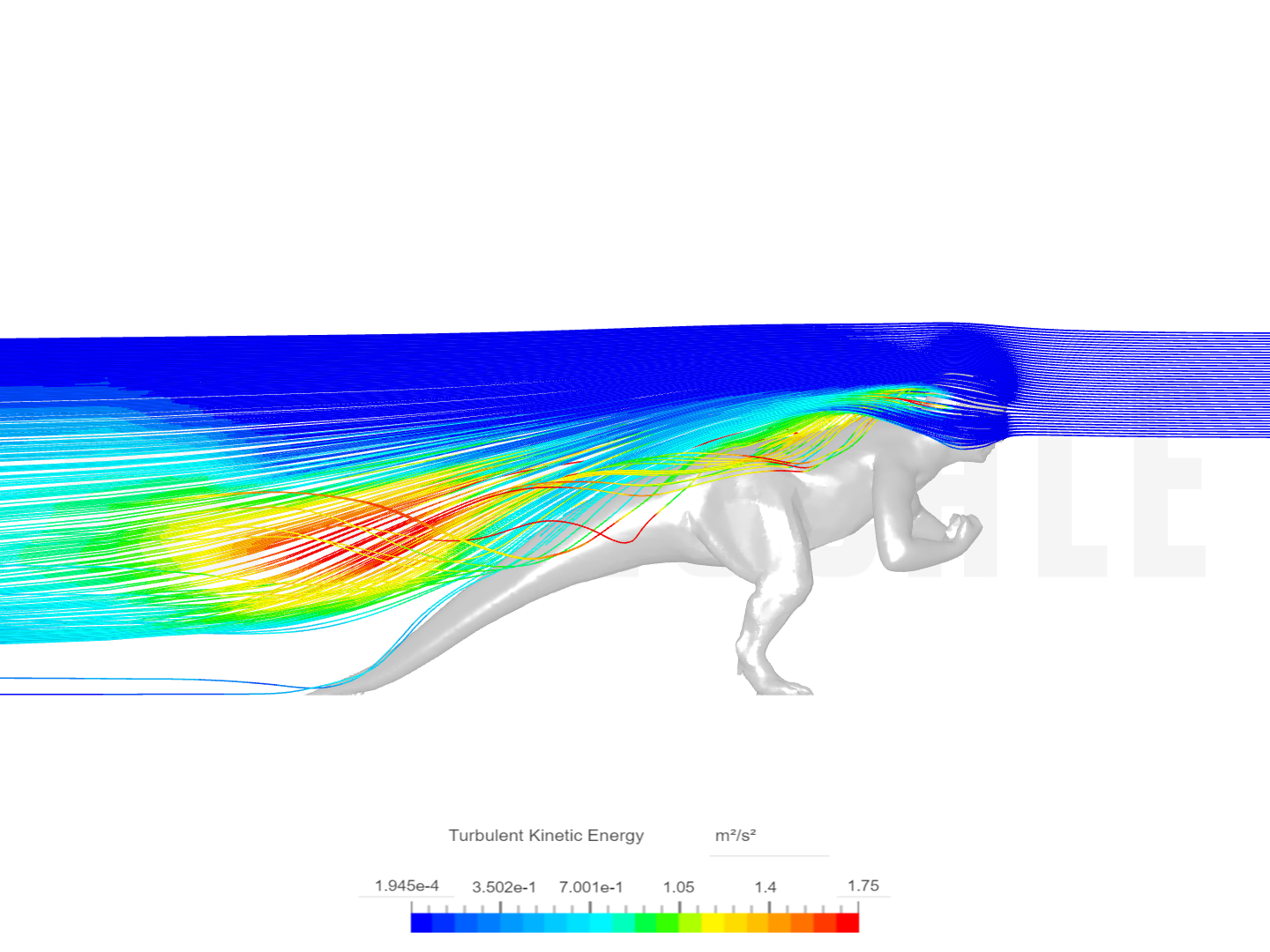 Aerodynamics of The Rockasaurus by dhardt | SimScale