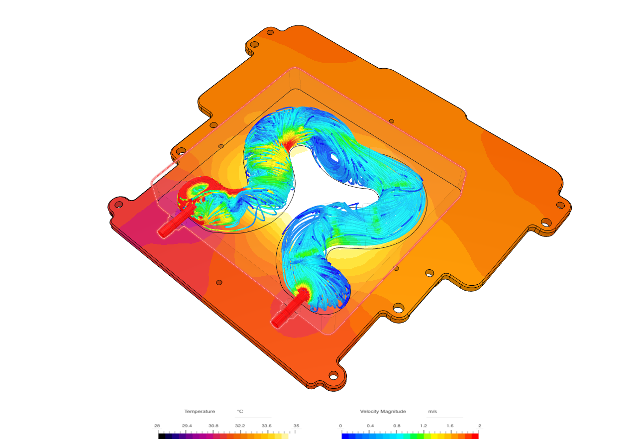 Cold Plate Design by dheiny | SimScale