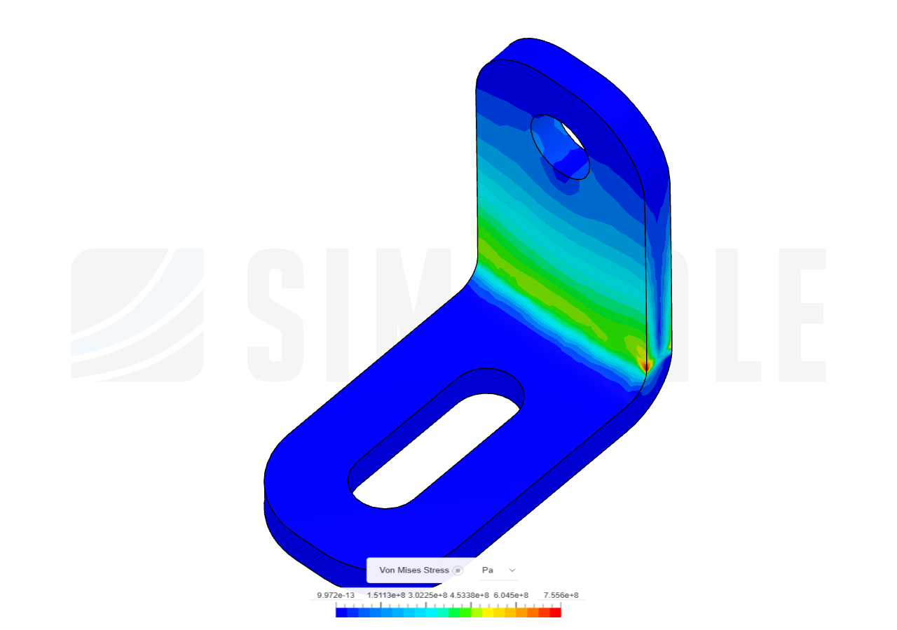 Bracket simulation by dkookal | SimScale