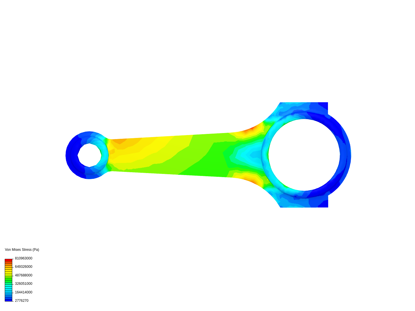 Tutorial 1: Connecting rod stress analysis by dloerin | SimScale