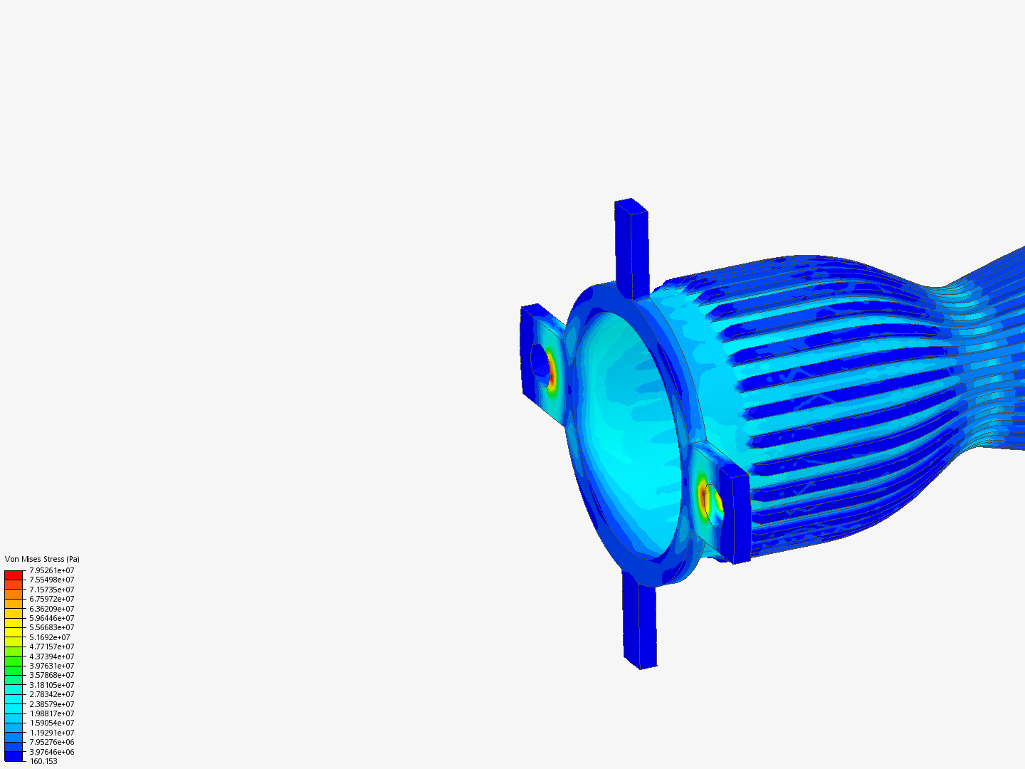 PropOX Nozzle Stress test by dooo | SimScale