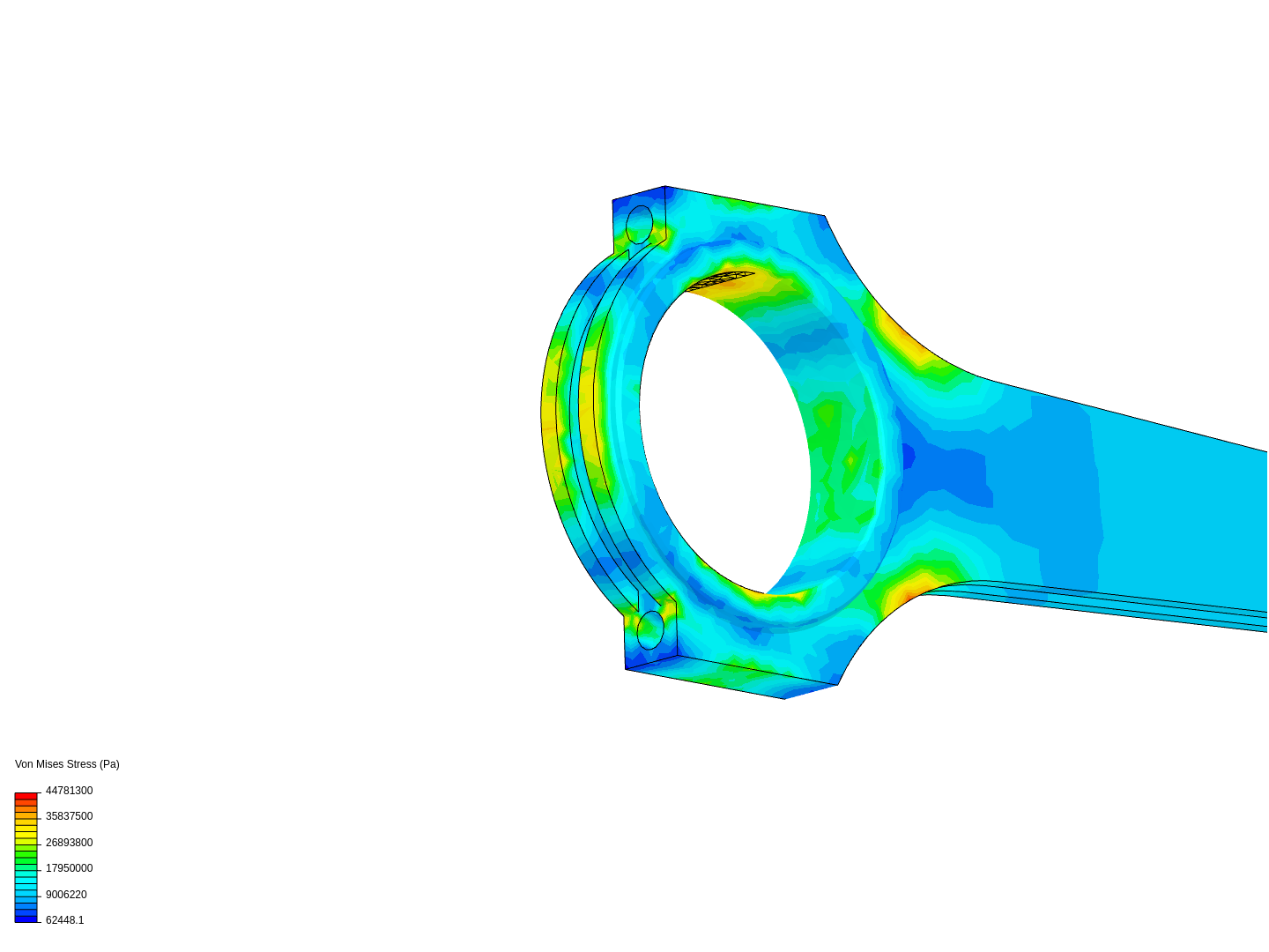 Tutorial 1: Connecting rod stress analysis by dtarulli | SimScale