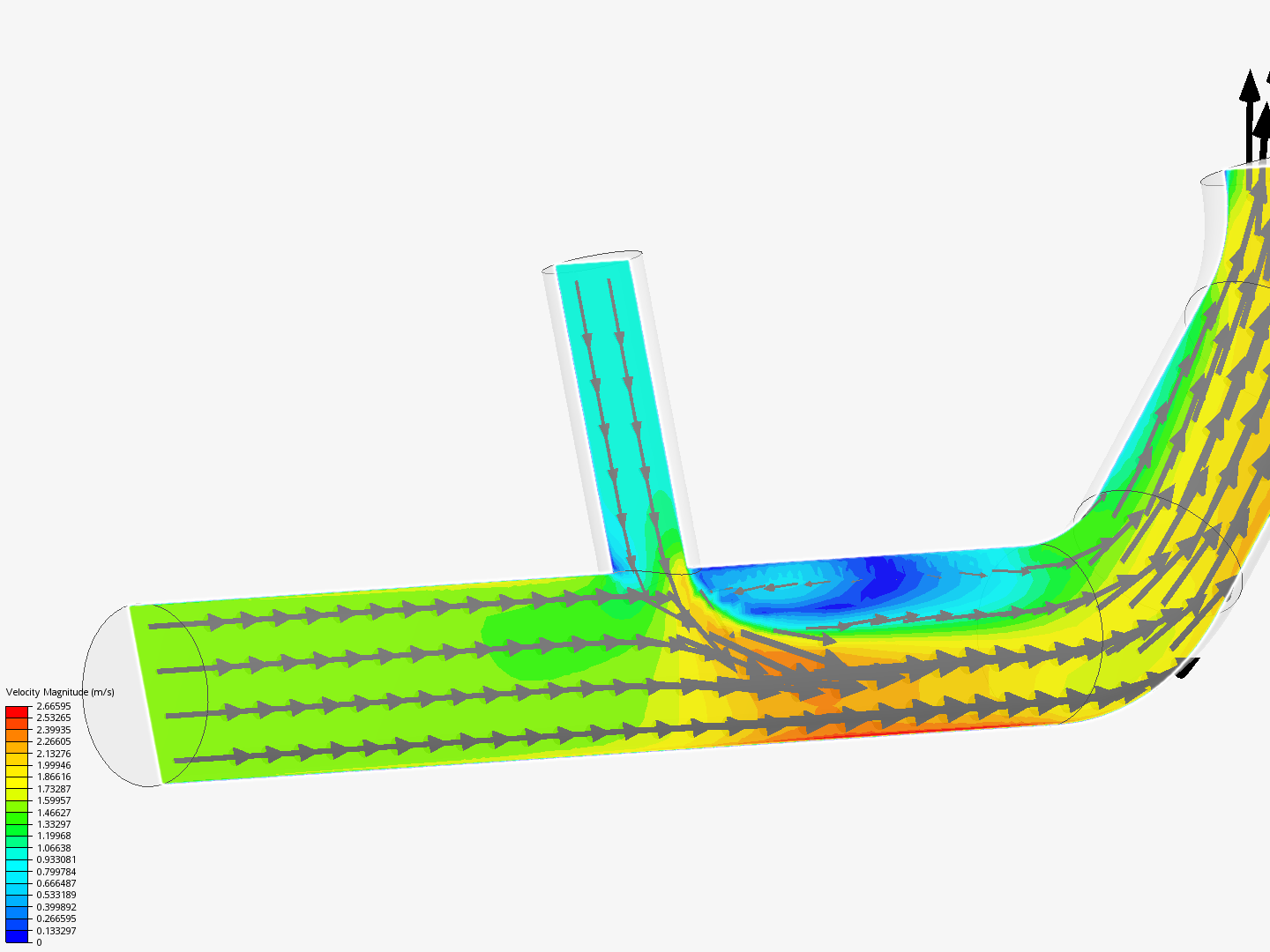Tutorial 2: Pipe junction flow - Copy by dvladislav | SimScale