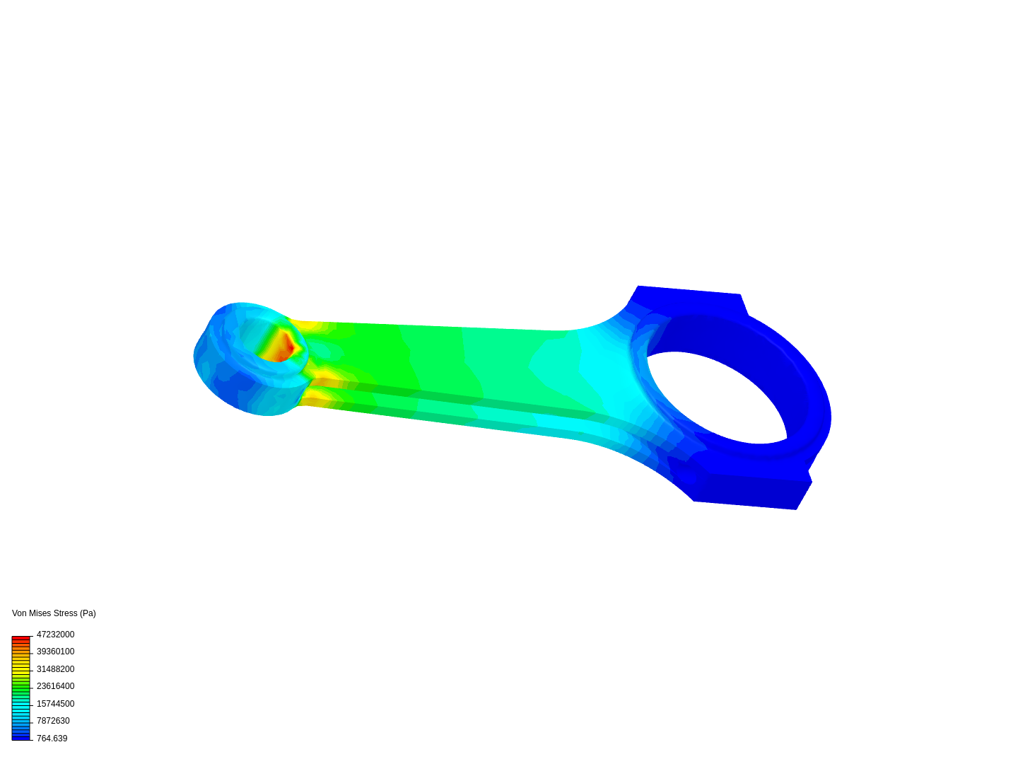 Tutorial 1: Connecting rod stress analysis by dwai | SimScale