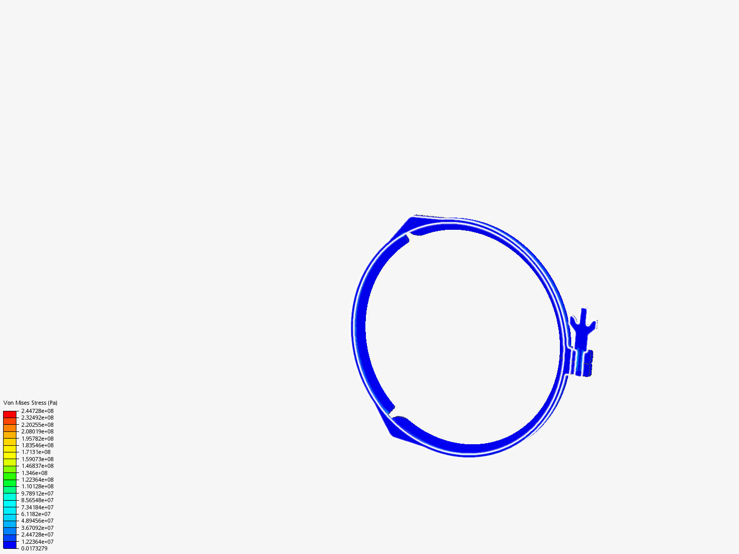 TC10 tri clamp by dzavadlav | SimScale