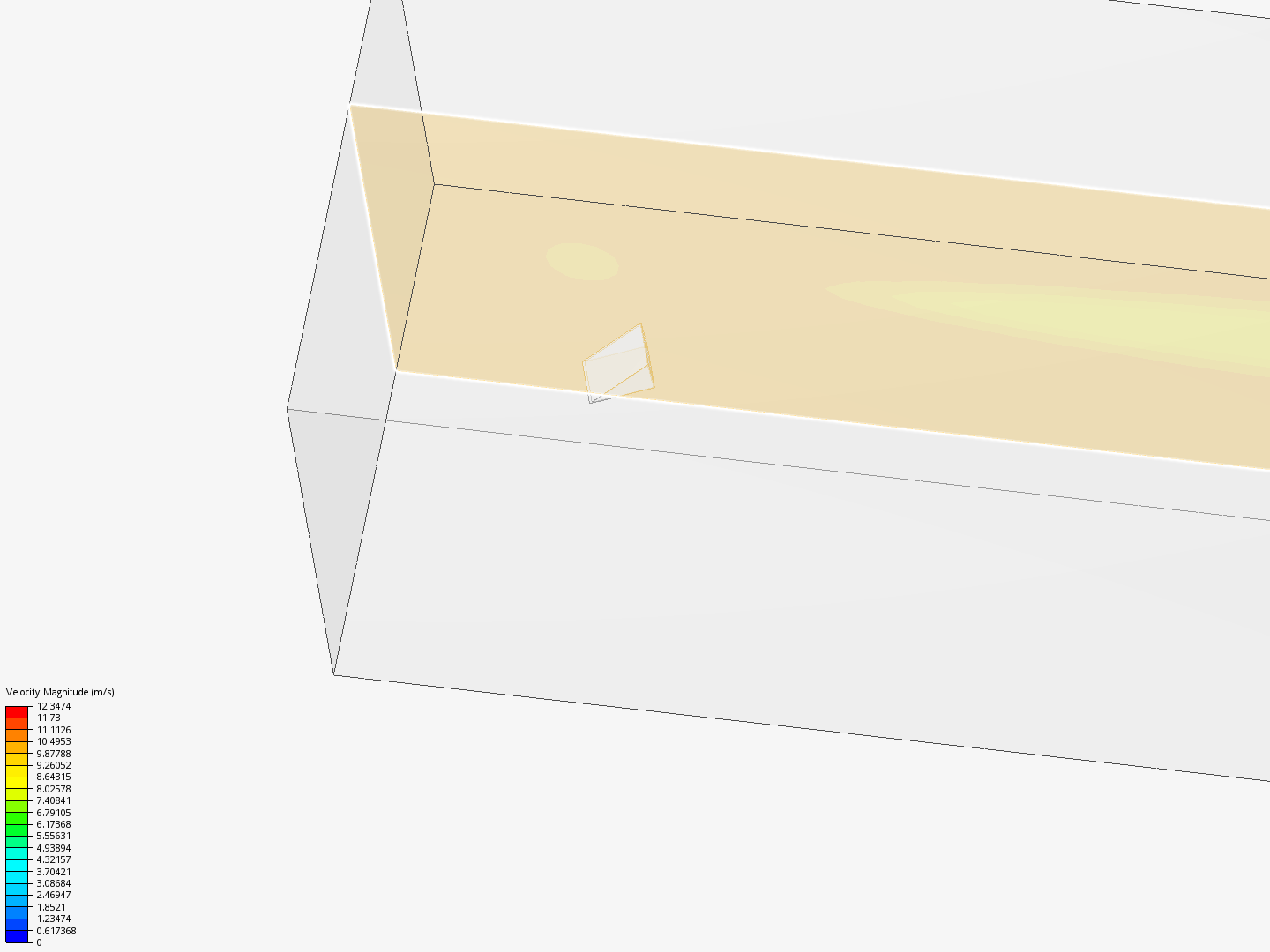 Wind hollow triangular prism 30 deg attack by e03c87ad368244 | SimScale