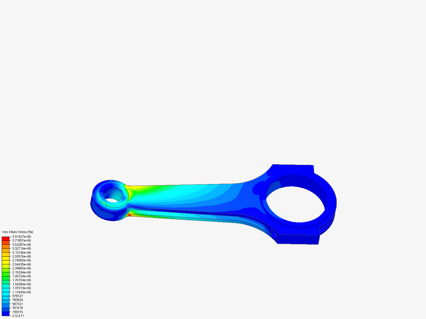 Tutorial 1: Connecting rod stress analysis by econnelly | SimScale