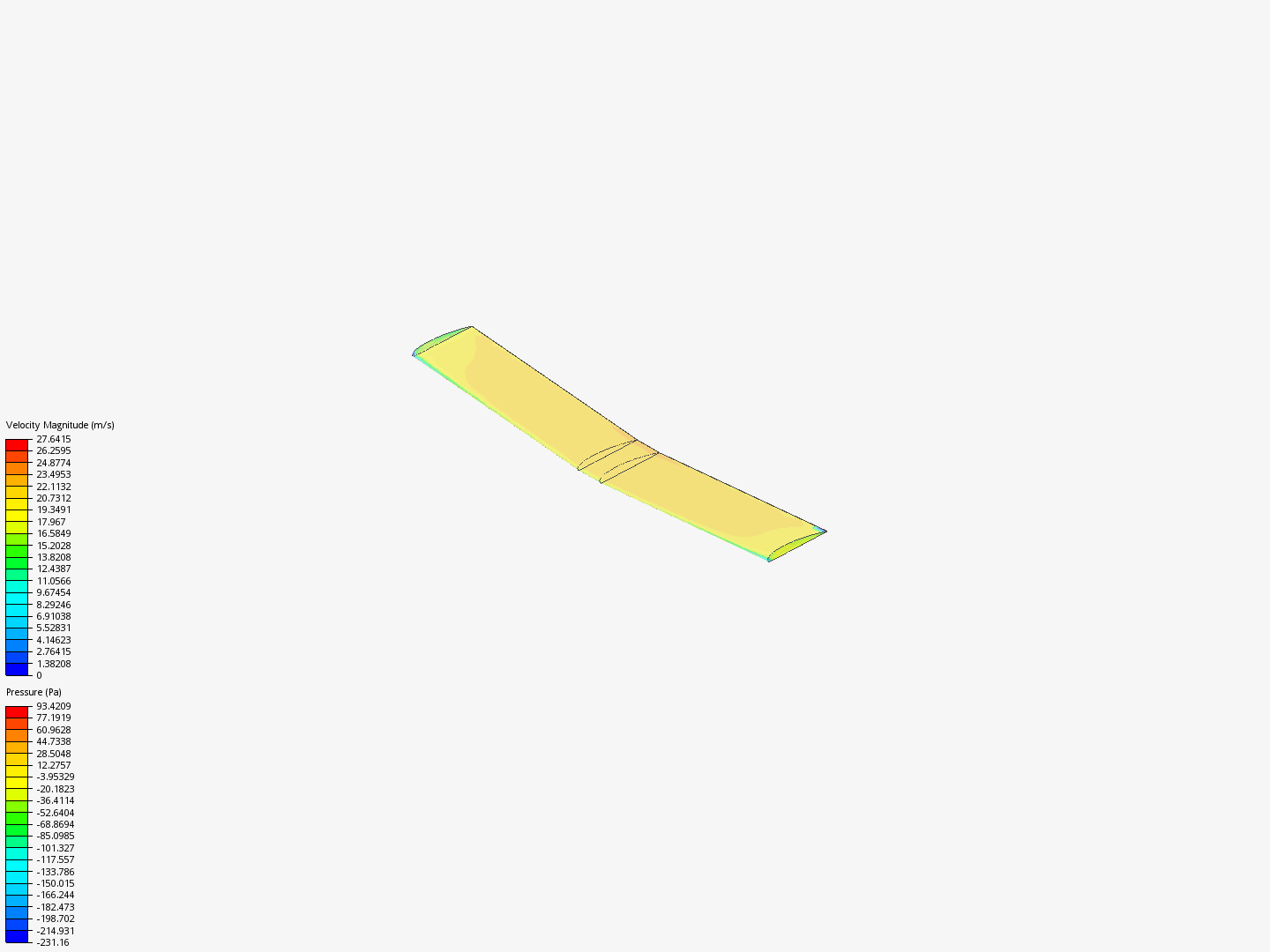 Wing Actual Angle by ef6h7 | SimScale