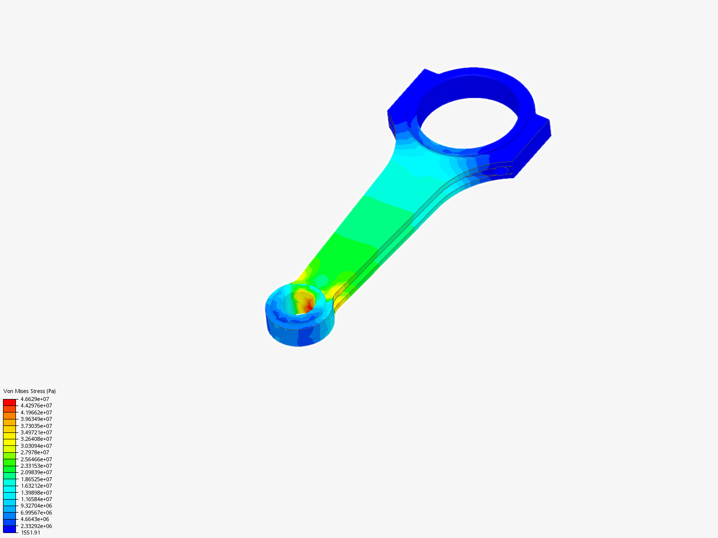 Tutorial 1: Connecting rod stress analysis by ehele | SimScale