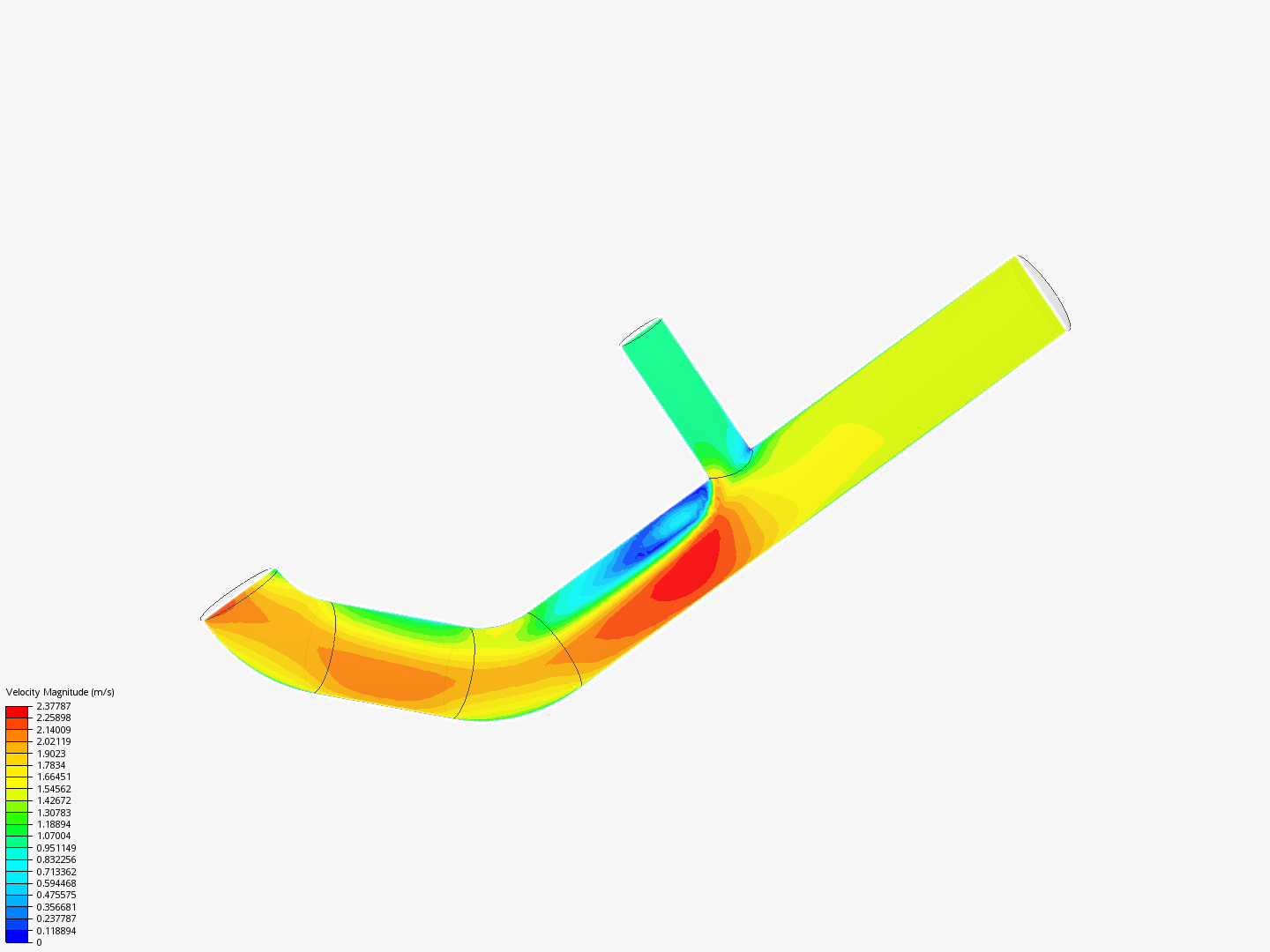 Tutorial: Pipe junction flow - Copy by eilgar | SimScale