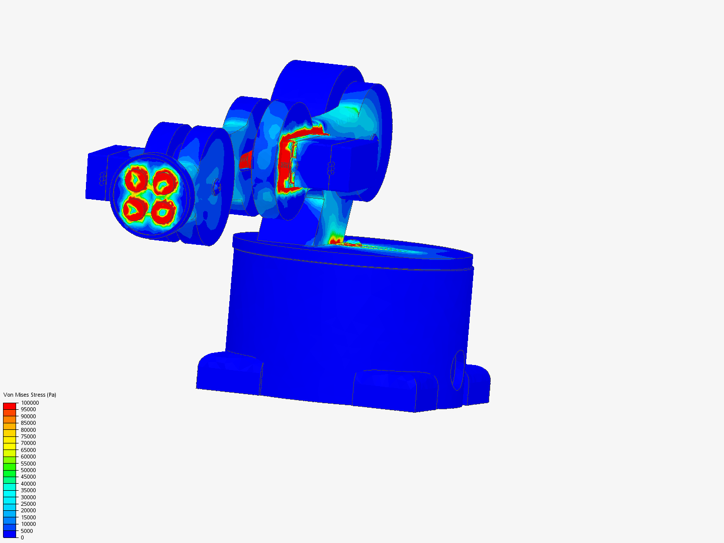 FEA_Robotic_Arm by elias_nicolas | SimScale