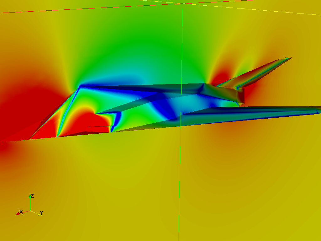Aerodynamic CFD analysis of an F-117 bomber by emadarali | SimScale
