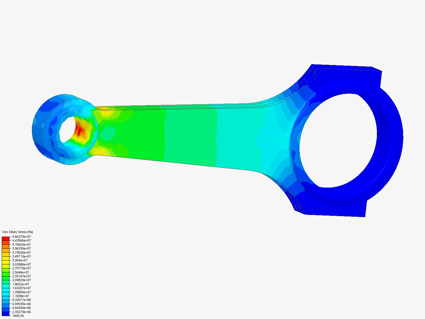 Tutorial 1: Connecting rod stress analysis by emesenburg | SimScale