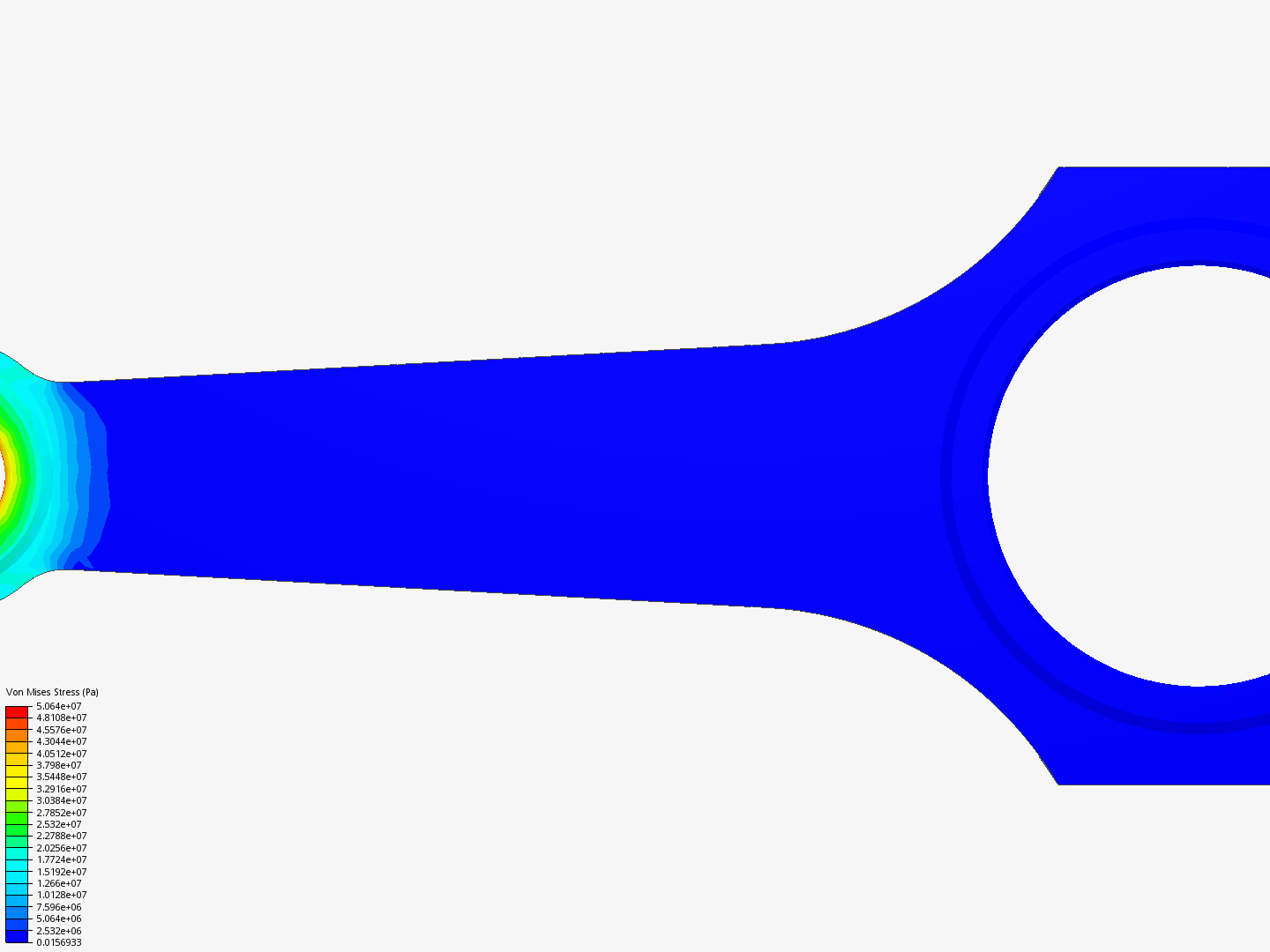 Tutorial 1: Connecting rod stress analysis by emmetttownsend | SimScale