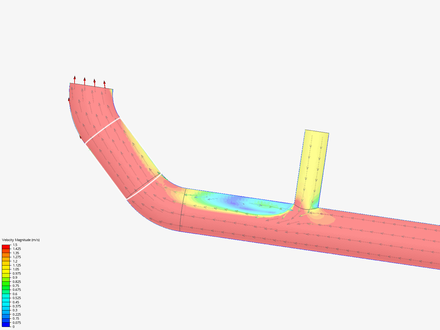 Pipe junction flow by epanitzova | SimScale