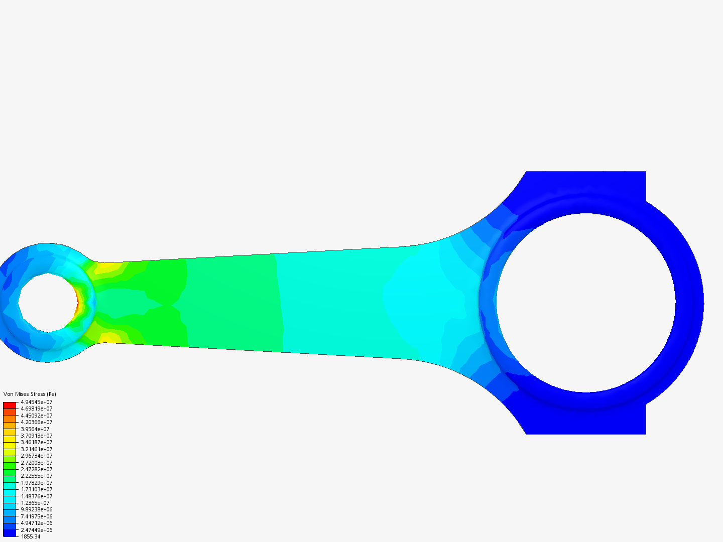 Connecting rod stress analysis by erahmawati | SimScale
