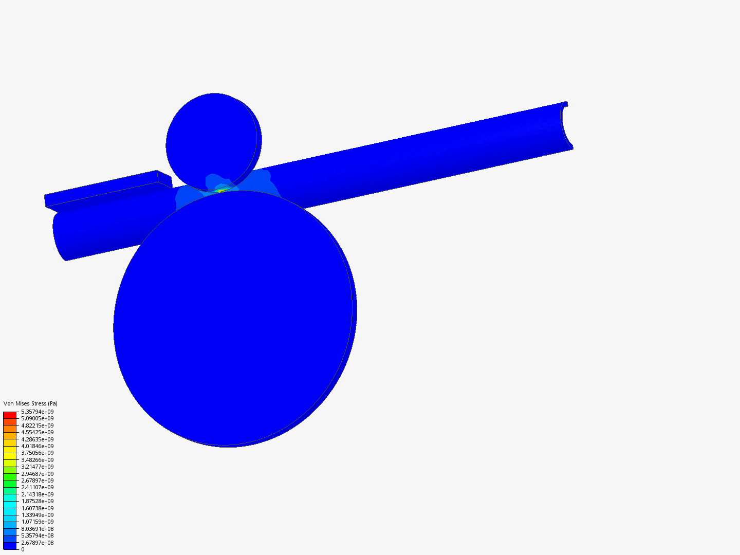 Bending of an Aluminium Pipe - Copy by esaab | SimScale