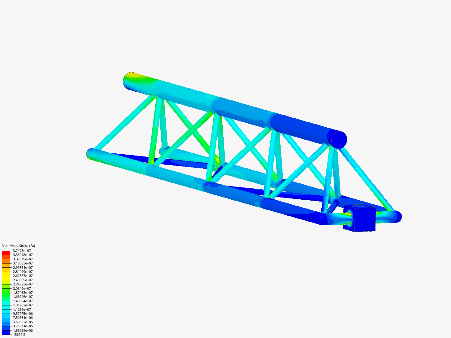 Tutorial - Linear static analysis of a crane by esantoso | SimScale