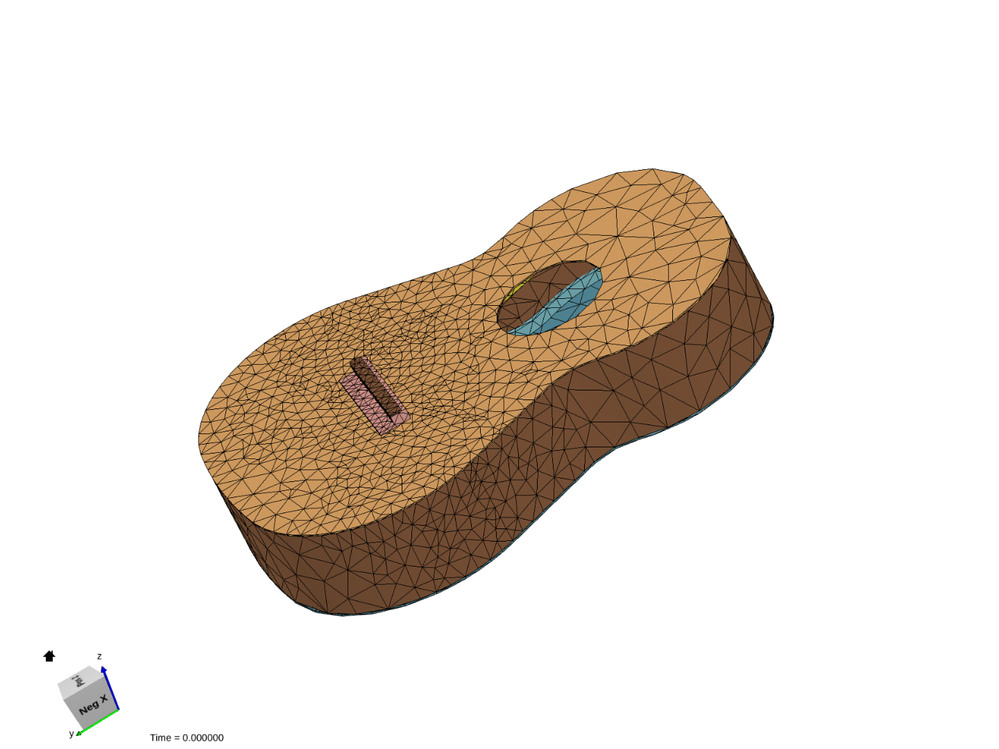 guitar beam - string load by eschenk | SimScale