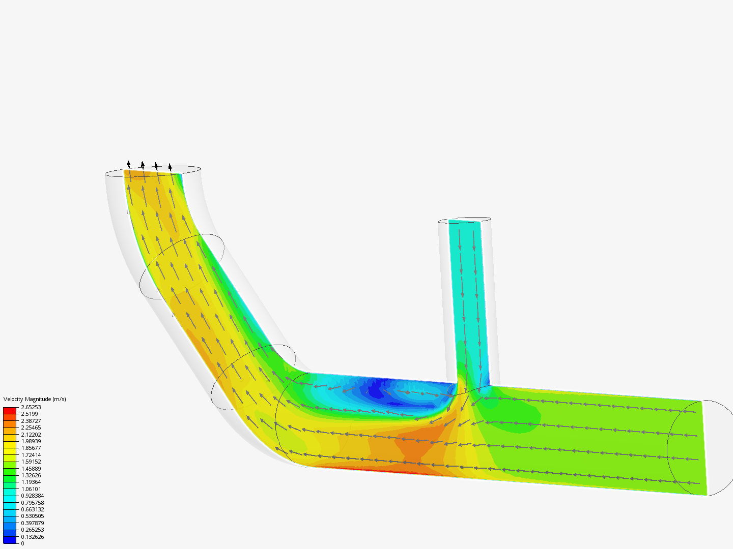 Tutorial 2: Pipe junction flow - Copy by etienne_moore | SimScale