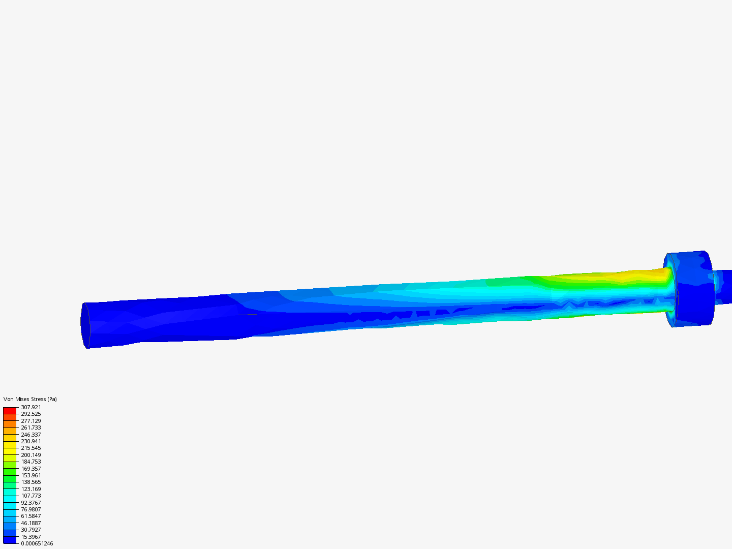Weight Plate Shaft by evaristo_neto | SimScale