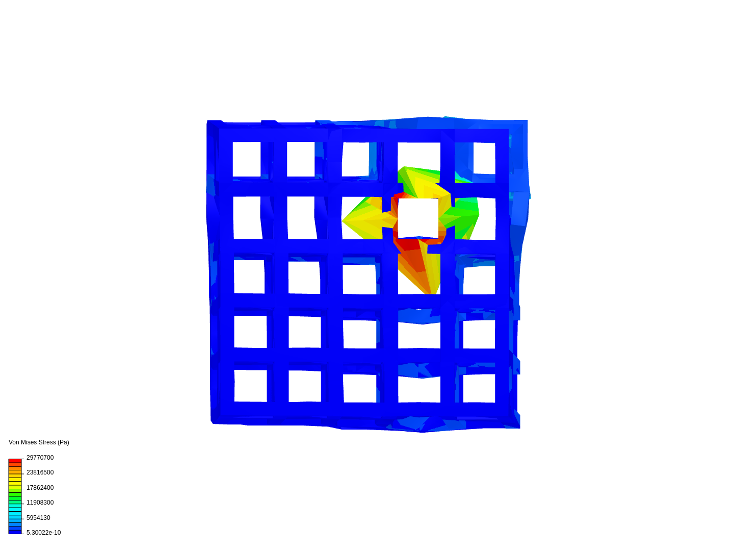 Bone Scaffold Compression Test by ewhitaker | SimScale