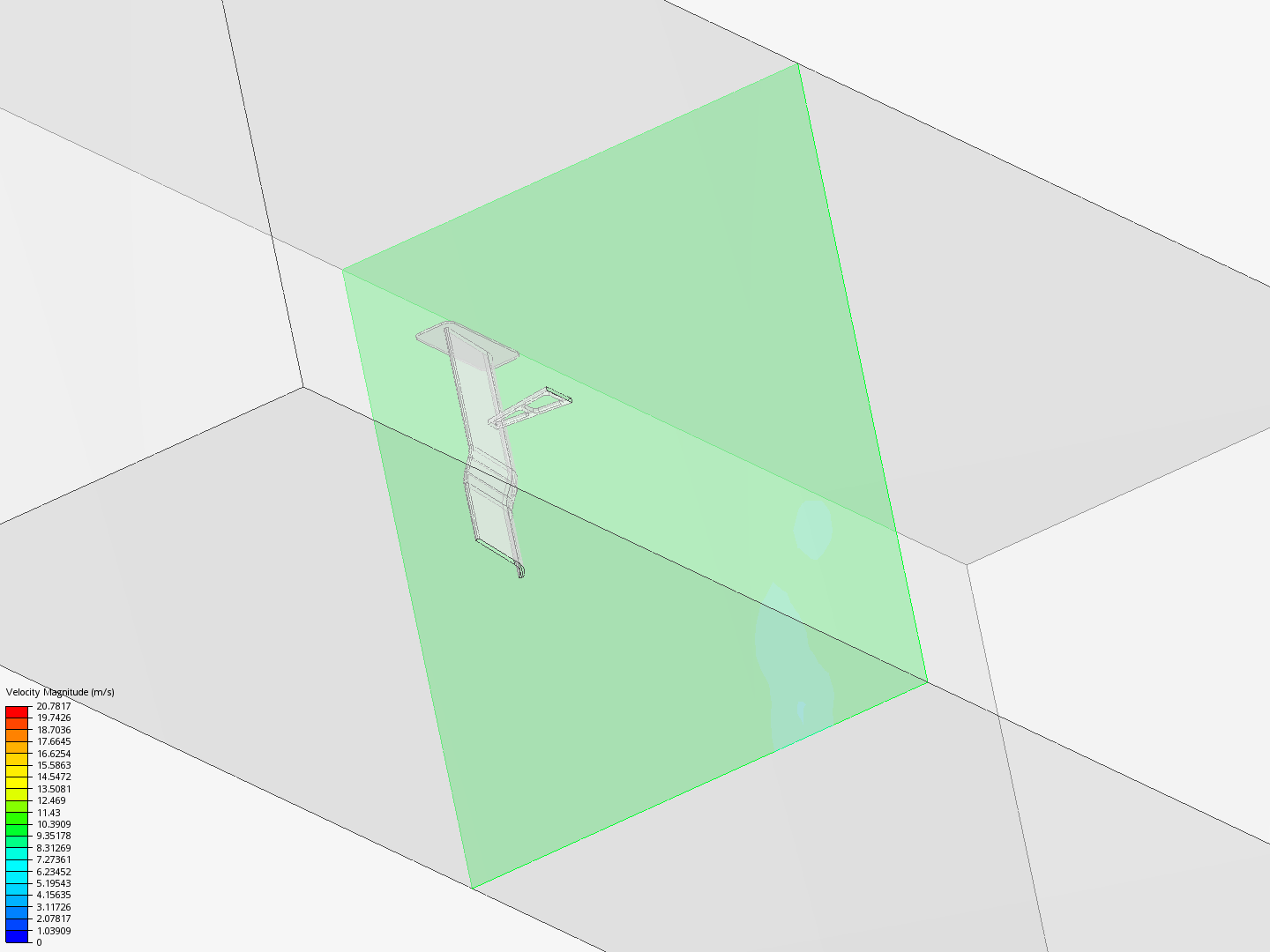 flow simulation on a spoiler by fhamraoui | SimScale