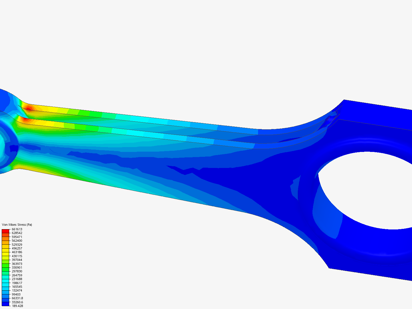 Tutorial 1: Connecting rod stress analysis by fsadboy | SimScale