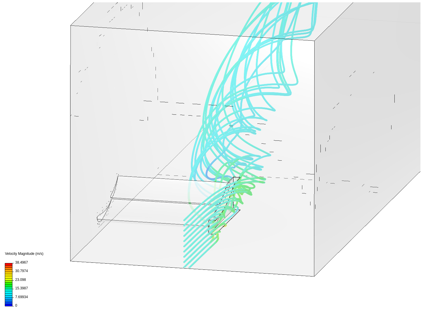 endplate analysis with vortex generator / curved endplate by fukevin55 | SimScale
