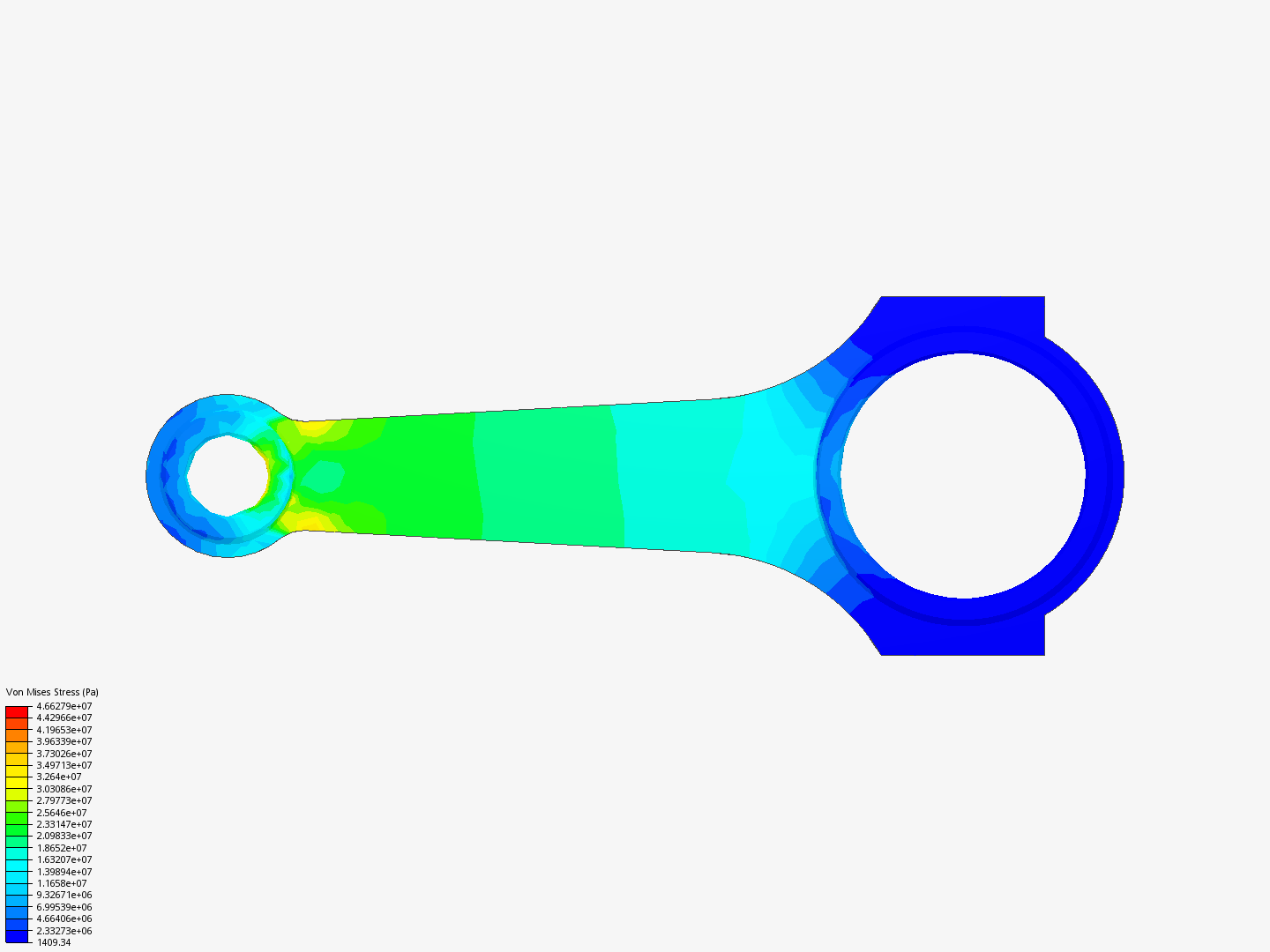 Tutorial 1: Connecting rod stress analysis by gachoi | SimScale