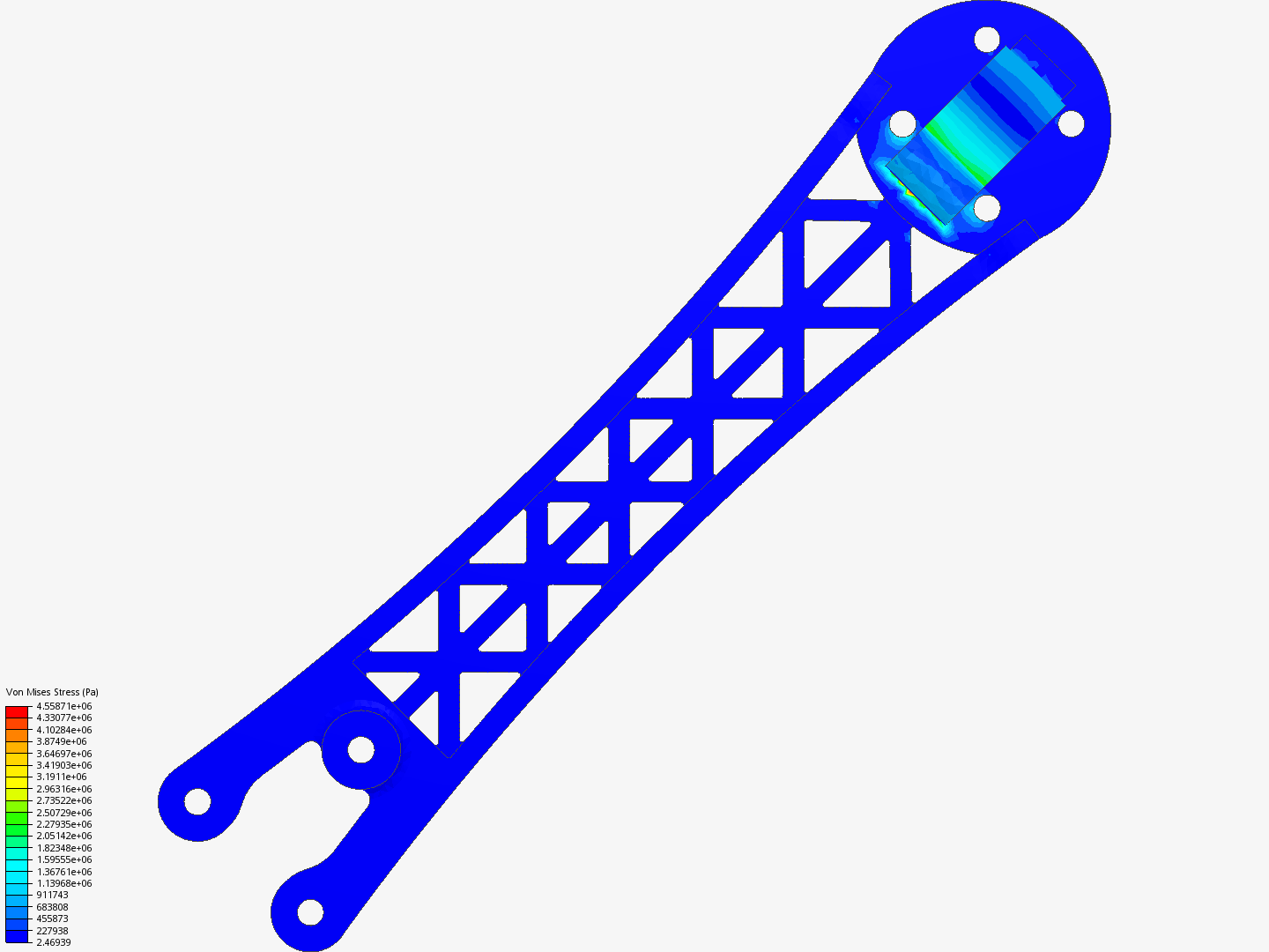 quad arm with landing gear by gangyi | SimScale