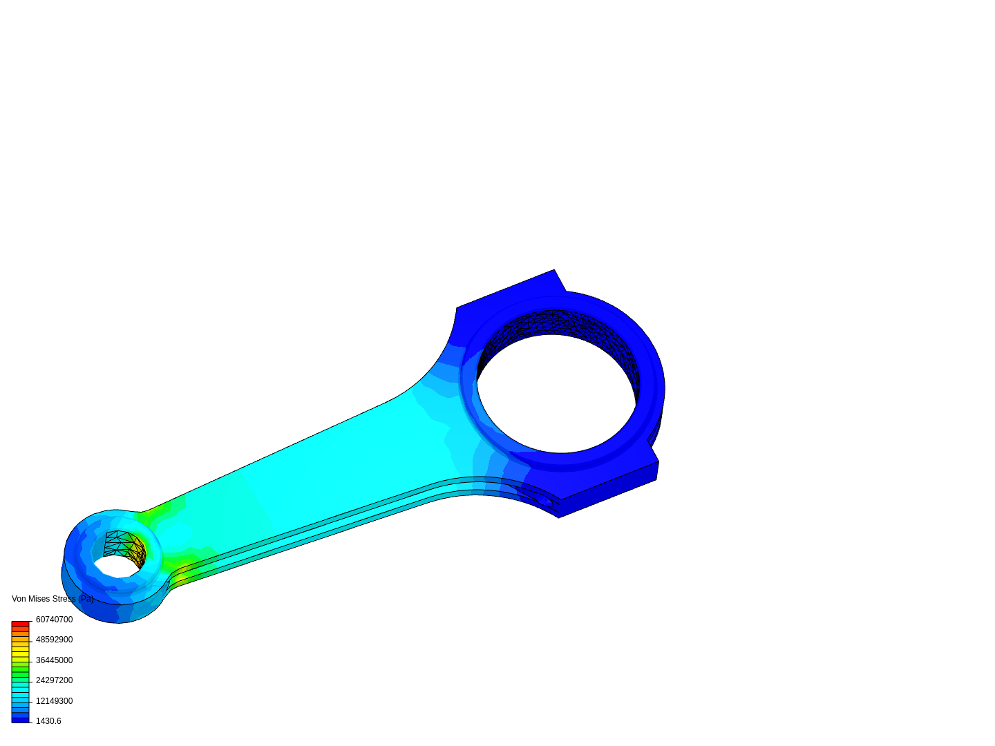 Tutorial 1: Connecting rod stress analysis by gjambor | SimScale