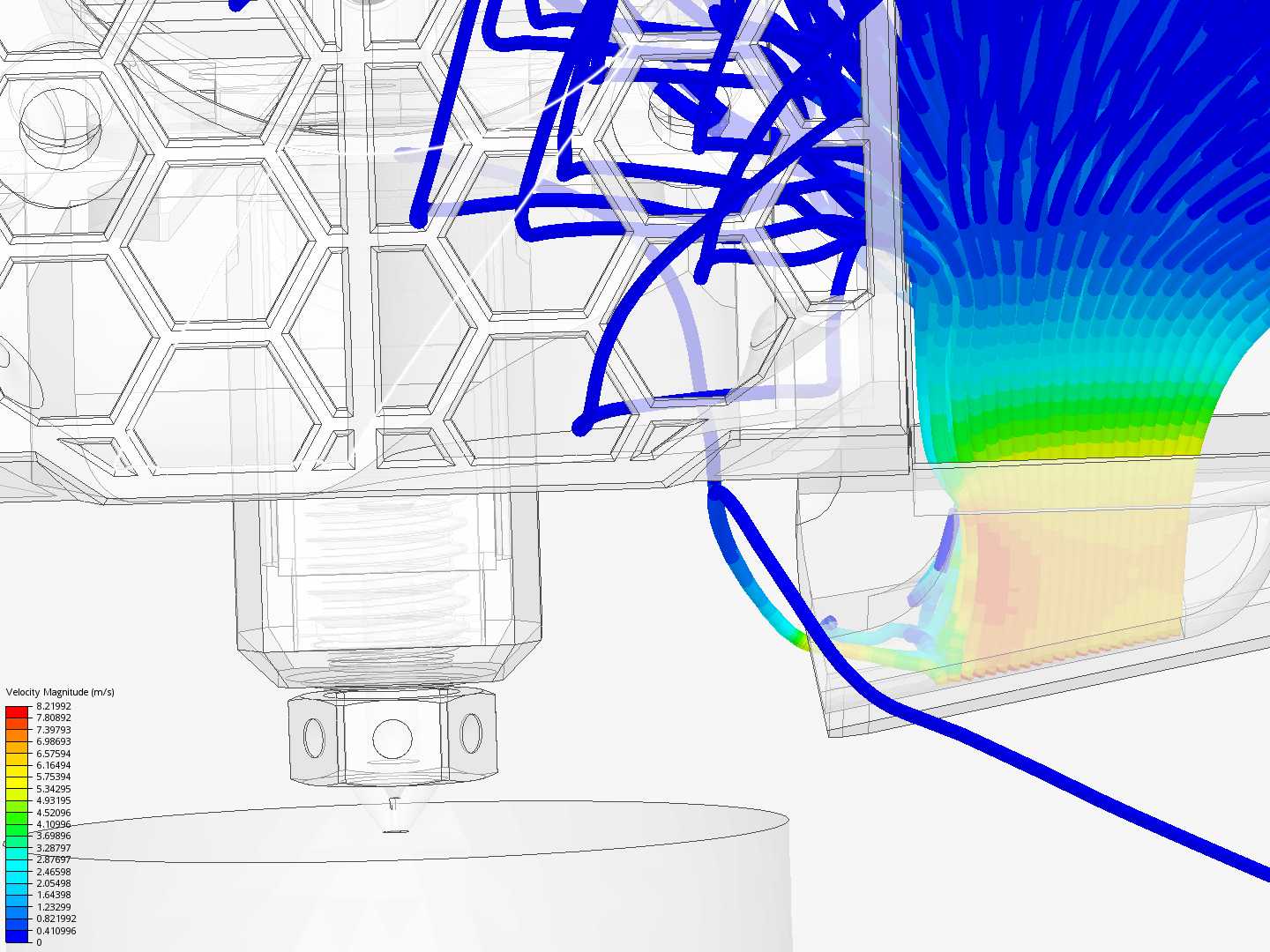 stock fan duct cfd test by gotvm | SimScale