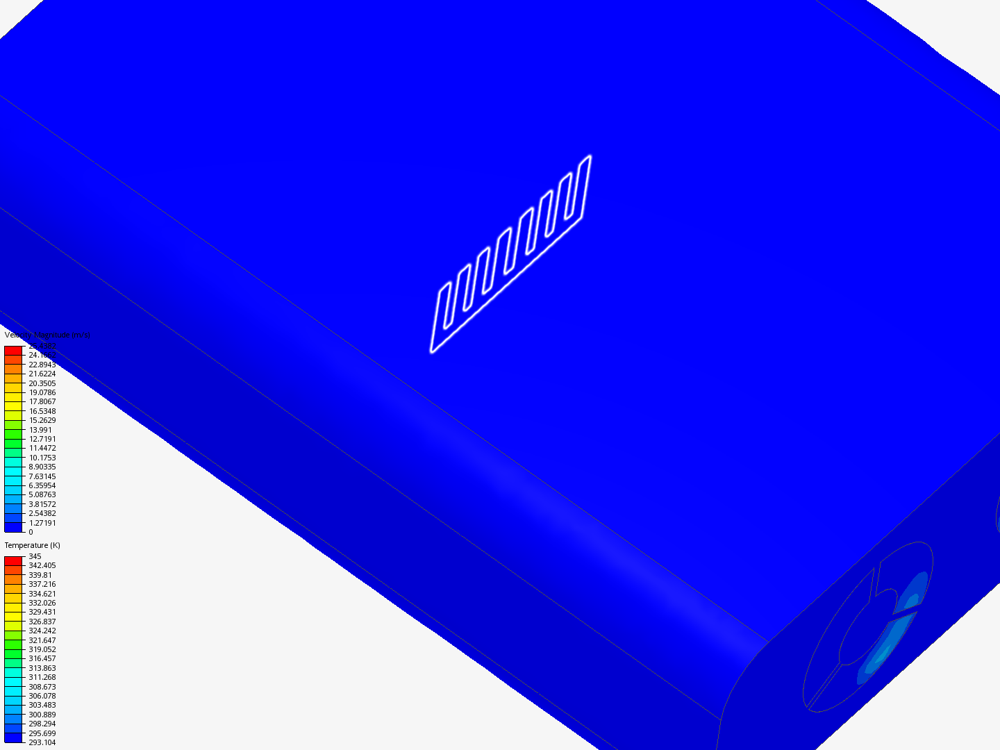 Thermal_Management_Electronics_Box_Forced_Convection by goyal21 | SimScale