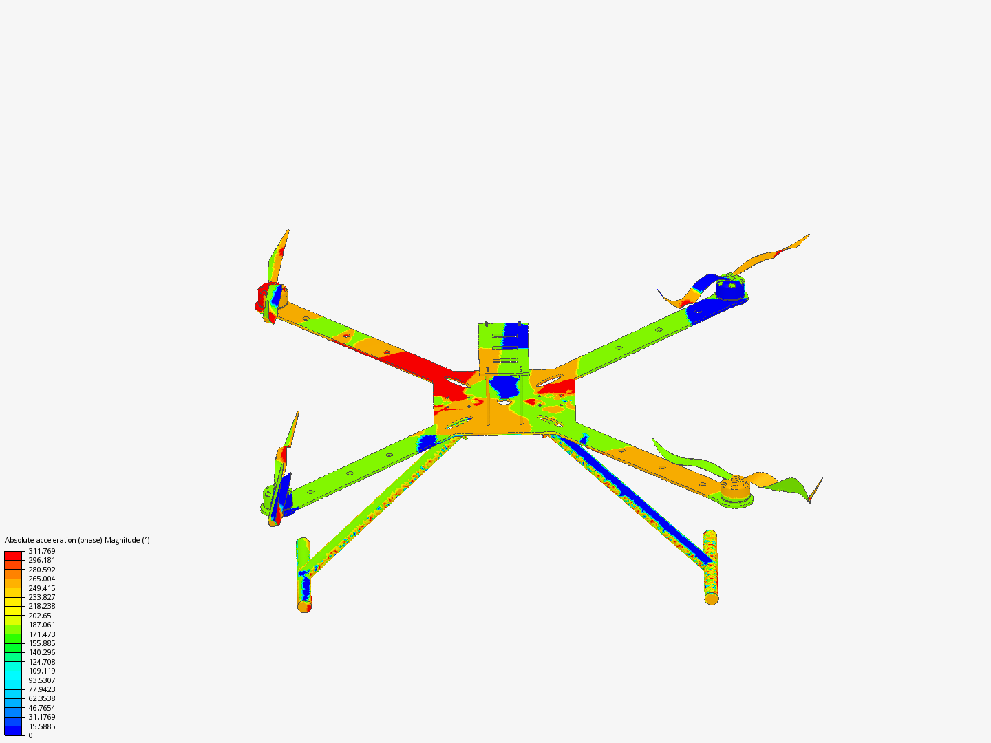 quadcopter frame vibration analysis by gyitayal | SimScale