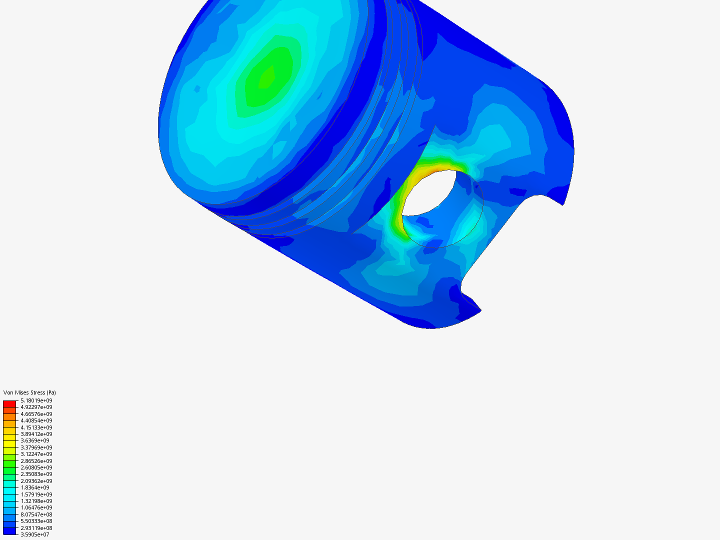 Análisis térmico de un pistón de motor by gyonathan75 | SimScale