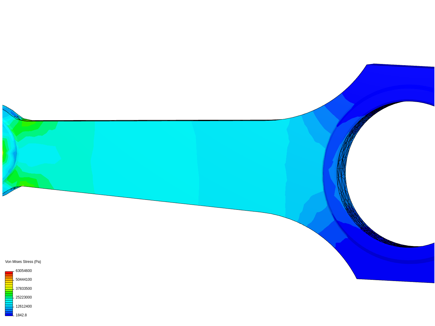 Tutorial 1: Connecting rod stress analysis by gyorgy_roder | SimScale