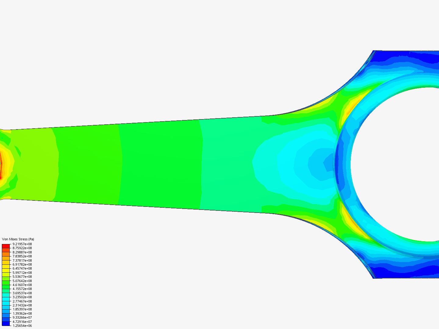 Tutorial 1: Connecting rod stress analysis by h3mdejong | SimScale