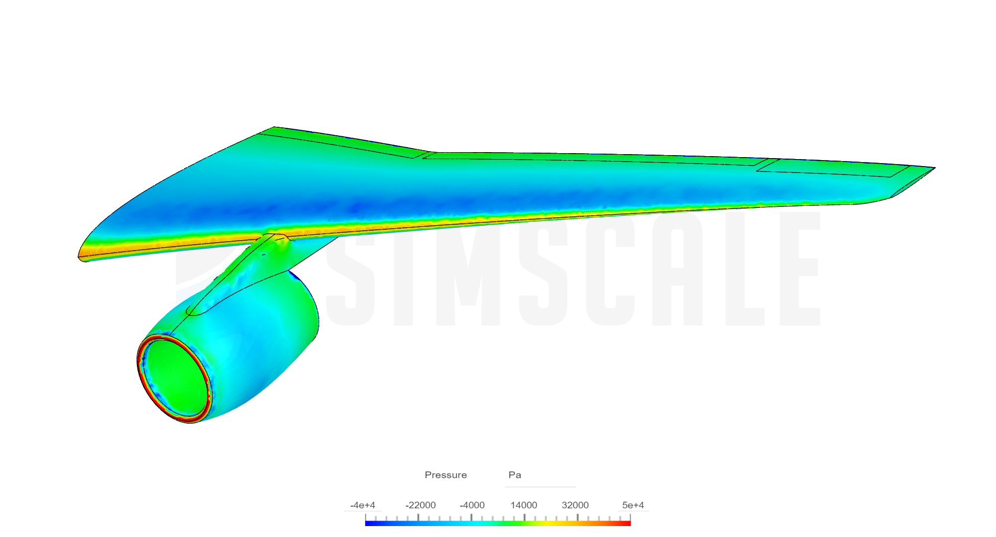Tutorial: Compressible Flow Around a Wing by hassanali079 | SimScale