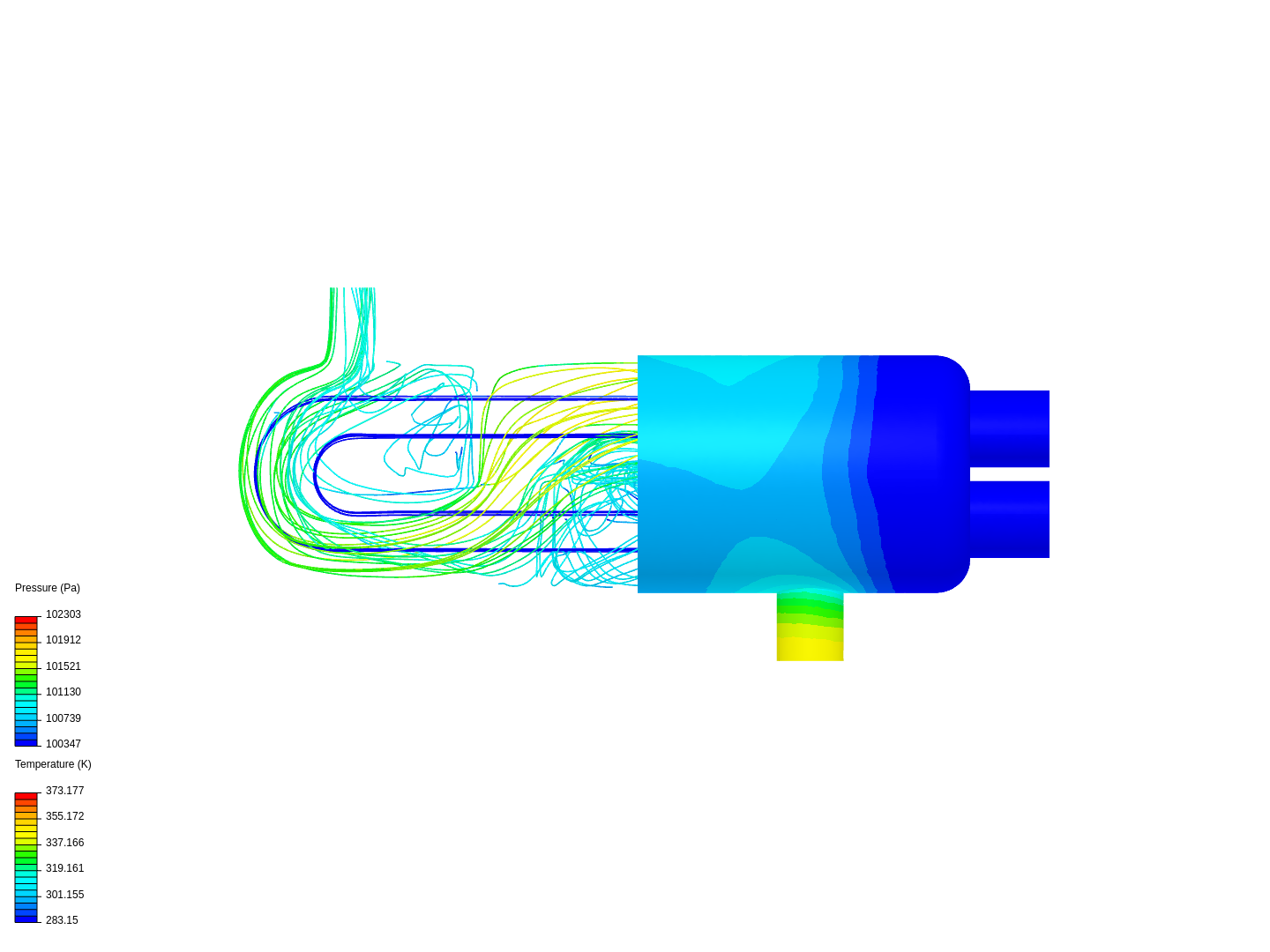 Tutorial: U type Heat Exchanger by hcernaq | SimScale